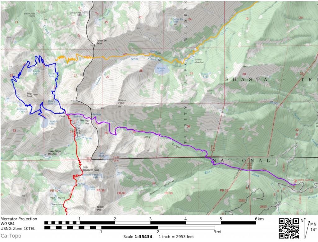 Four Lakes Loop – Trinity Alps Wilderness (20 mile trek) – Backpackers ...