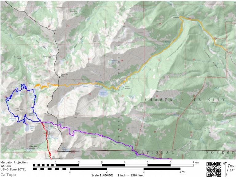 Four Lakes Loop – Trinity Alps Wilderness (20 mile trek) – Backpackers ...