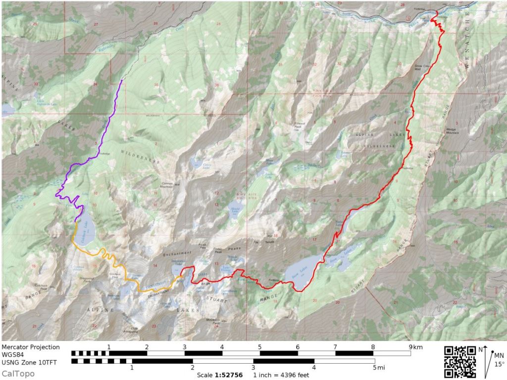 The Enchantments Traverse – Alpine Lakes Wilderness (18 mile point-to ...