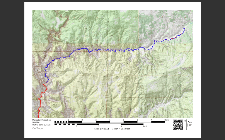 The Narrows, top-down – Zion National Park (17 miles point-to-point ...