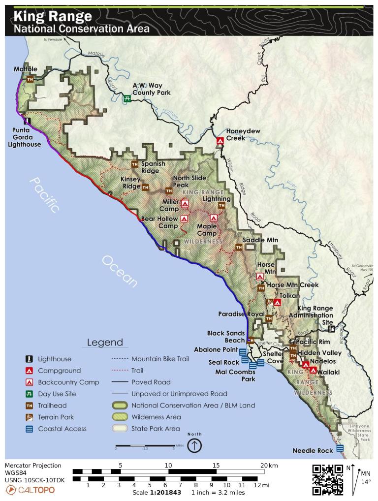 Lost Coast Trail – King Range Wilderness (25 mile point-to-point ...
